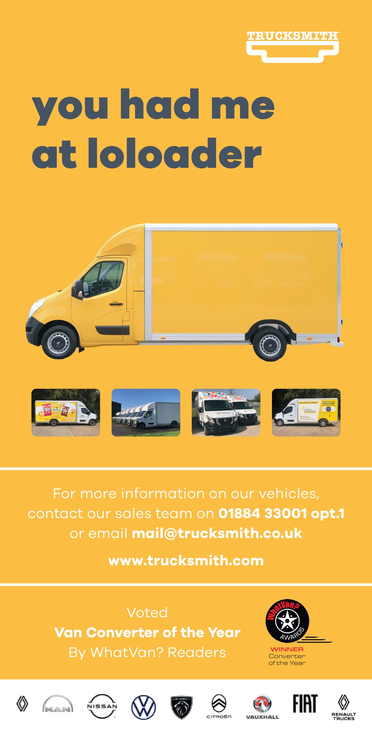 YOU HAD ME AT LOLOADER - Trucksmith Luton van LoLoader converter